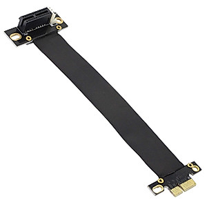 PCIE Extension Cable,PCI-Express 3.0 1X Male to Female Riser Cable PCI-E 1X Extender Adapter Jumper (18cm,90°