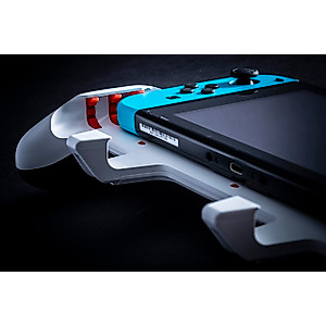 Satisfye – ZenGrip Pro Gen 3 OLED Slim Bundle, Accessories Compatible with Nintendo Switch - The Bundle includes: White Grip, Slim Case (WHITE)