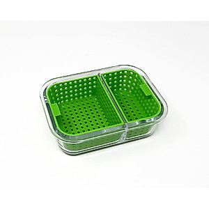 Dual Dunk Iso Soak Cleaning Station (Small, Black)