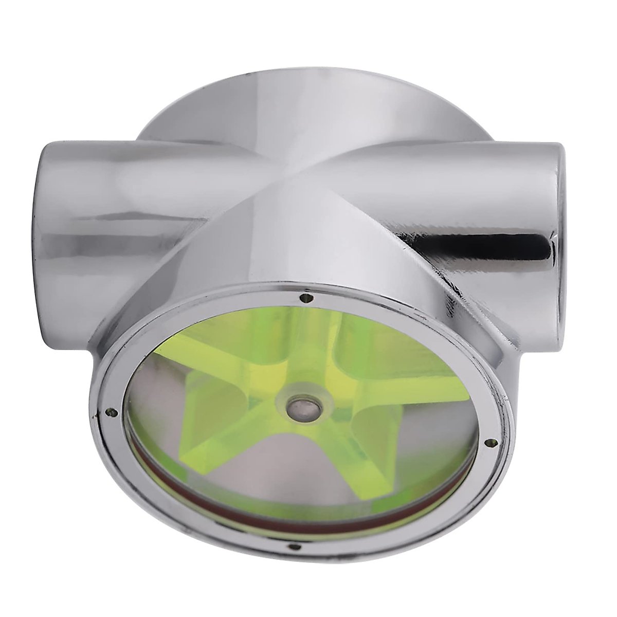 Oumefar Tungsten Alloy Standard Thread Computer Water Cooling Flow Indicator G1/4 Inch Visual Water Flow Indicator for Observing Water Flow Speed etc