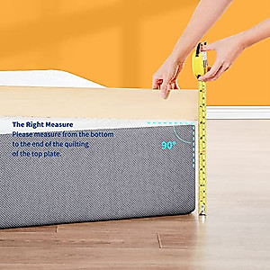 Olee Sleep 6 Inch Ventilated Gel Infused Memory Foam Mattress, CertiPUR-US® Certified, Gray,Twin