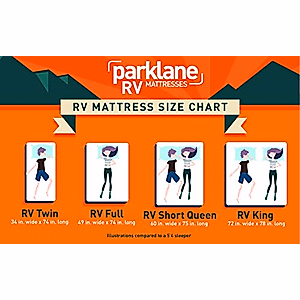 Parklane Mattresses Traveler 6 Inch Foam RV/Camper/Trailer Mattress (Short Queen - 60"x75")