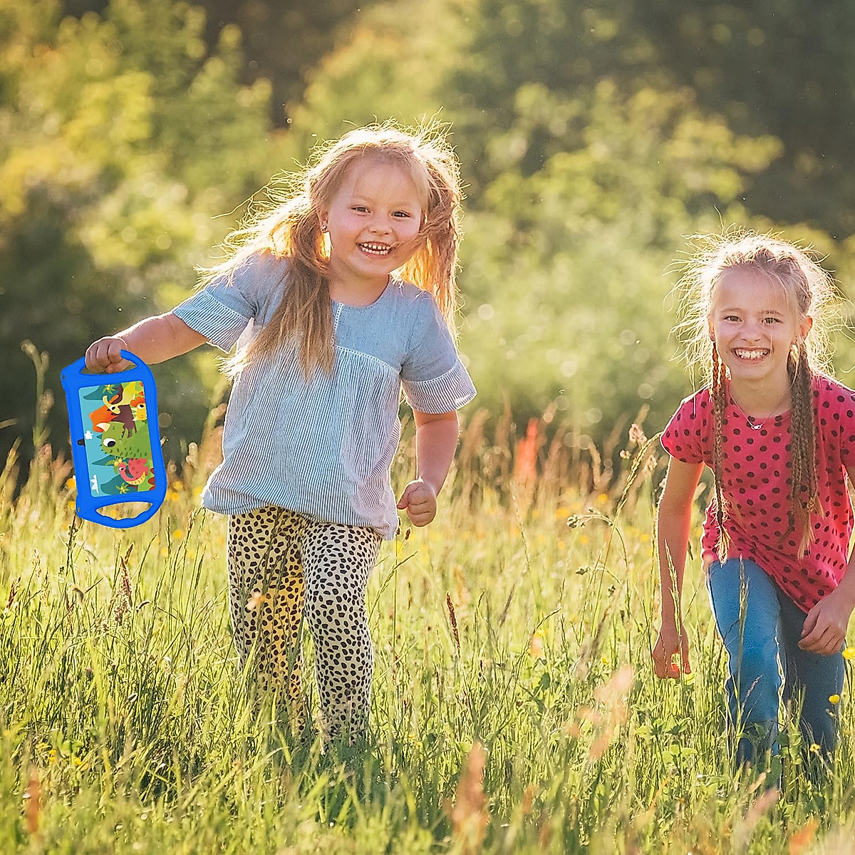 RliyOliy Kids Tablet, 7 inch Android 12 Tablet for Kids, 3GB RAM 32GB ROM Toddler Tablet with Bluetooth, WiFi, GMS, Parental Control, Dual Camera, Educational, Games(Dark Blue)