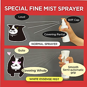 JAYU PET White Essence Mist - Dog Itch Relief, Hypoallergenic Soothing Spray, Dandruff & Dry Skin Spray (170ml, 5.8fl oz)