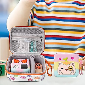 MGZNMTY Travel Storage Case and Multicolor Silicone Cover for Yoto Mini Player - Kids Audio & Music Player, Yoto Player Cards and Charging Cables