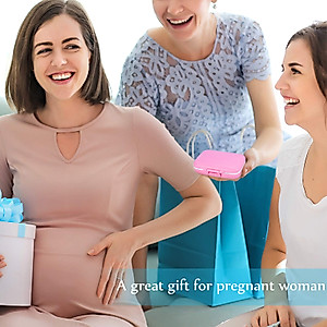 2 Pieces Baby Keepsake Tooth Box PP Baby Teeth Storage Holder Fairy Tooth Boxes Saver First Tooth Collection Container for Boys and Girls (Pink with Purple, Blue)