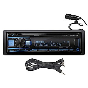 ALPINE UTE-73BT Digital Media Bluetooth Car Stereo Receiver w/USB+AUX Cable