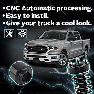 3 inch Front 2 inch Rear Leveling Lift Kits for 2009-2024 Ram 1500 4WD 4X4 Only, 3 Inch Front Strut Spacers and 2 Inch Rear Lift Spacers for Ram 1500