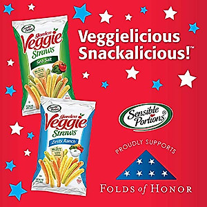 Sensible Portions Apple Straws, Cinnamon, Snack Size, 1 Oz (Pack of 24)