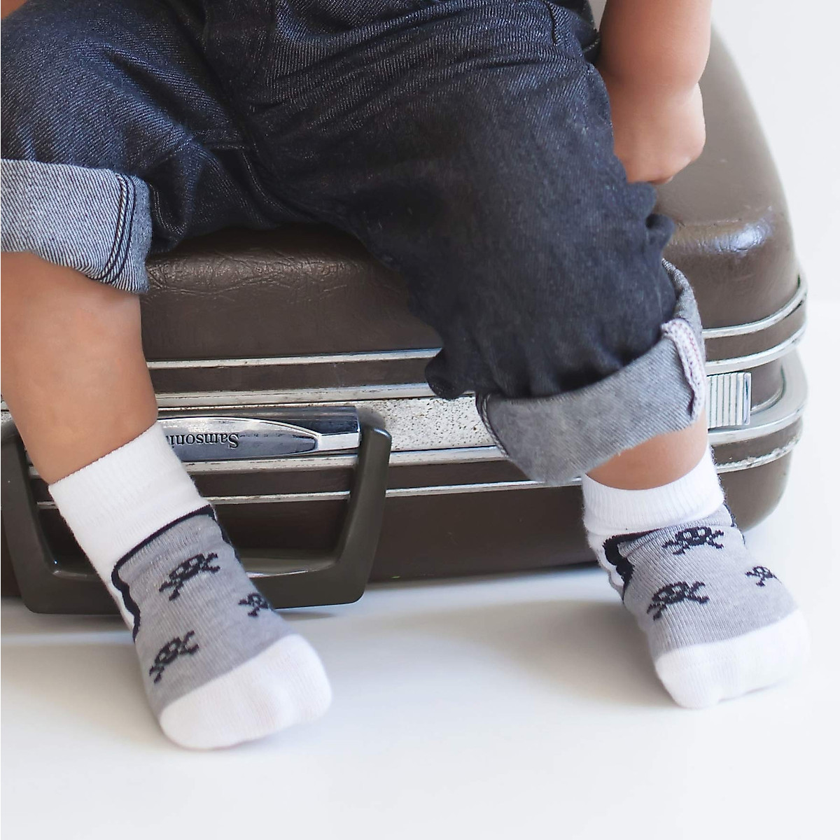 Baby Boy 6-Pair Gift Socks -Sneaker Set #1- Shoe Sneaker Cute Infant Newborn Fun, Assorted, 12-24 Months