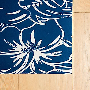 ODIKA Floral 2x3 Foot Diatomaceous Bath Mat, Quick Dry, Ultra Absorbent Non-Slip Bathroom Mat, Stone Bath Mat, Grounding Mat, Rubber Backed Bath Stone