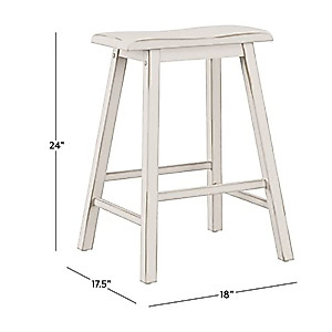 Hillsdale Moreno Backless, Counter Stool, Sea White