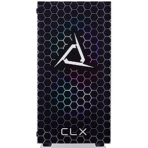 CLX Set Gaming PC - AMD Ryzen 5 5600G 3.9GHz, Radeon Vega 7, 500GB NVMe M.2 SSD, 8GB DDR4 Black Memory, CPU air Cooler, WiFi, Windows 11 Home, Black