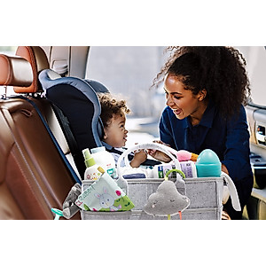 Cuddle Avenue Baby Diaper Caddy Organizer - Luxury Little Boy And Girl, Large Basket, Car Organizer, Gift For Shower Registry, BLUE