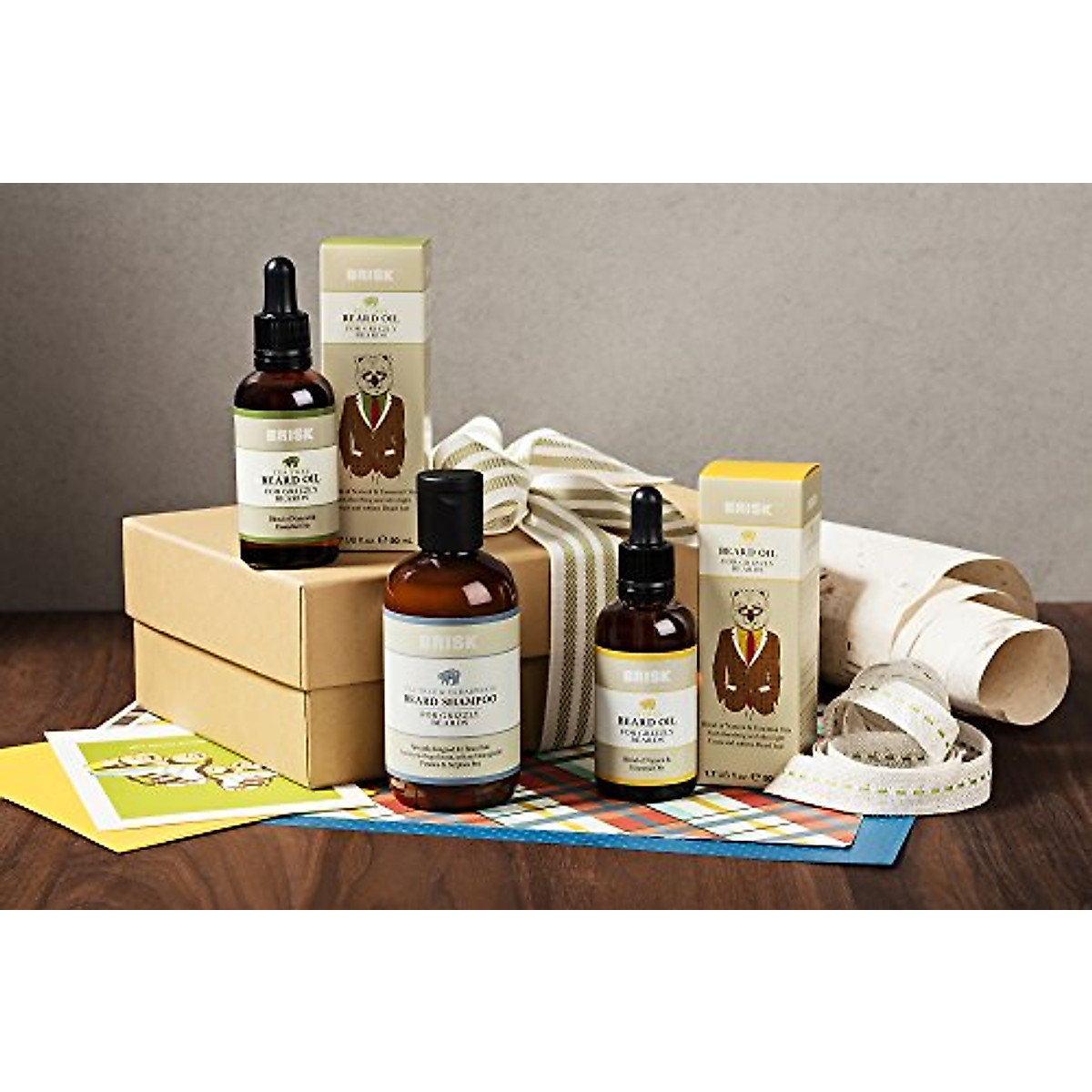 Brisk Beard Grooming Oil Liquid, Citrus for Beard Hair, 1.7 Oz