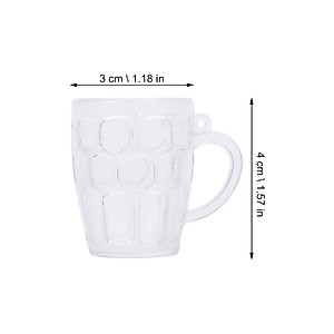 Gadpiparty Plastic Shot Glasses 20pcs Transparent Beer Mugs Mini Shot Glasses Clear Tiny Wine Cups Beer Mugs Shot Beverage Tasting Cups for Beer Sports Food Samples Wedding Party Favors Beer Glasses