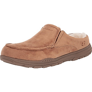 Skechers mens Expected X Verson Slipper, Tan, 12 US