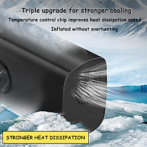 BigbugPro Wireless Portable Tire Air Compressor For Car - Upgrade Multiple Modes 22000mAh Tire Inflator 150 PSI High-Speed Inflation Pump Digital Air Compressor Tire Inflator Emergency Light-Black