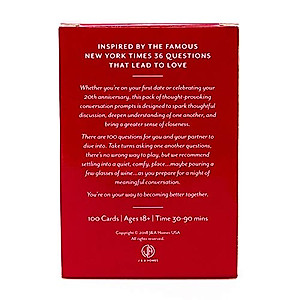 BETTER TOGETHER Couples Games Questions Card - Date Night 100 Fun Romantic Relationship Conversation Cards for Couple Game Gift - Adults were Really in Love Edition Activities Tonight Card Deck