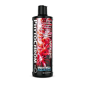 Brightwell Aquatics PhytoChrom - Concentrated Phytoplankton Suspension for Improved Health and Coloration of Corals and Invertebrates 250-ml