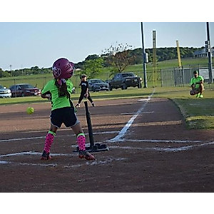 MadSportsStuff Neon Watermelon Over The Calf Socks (Neon Pink/Neon Green, Small)