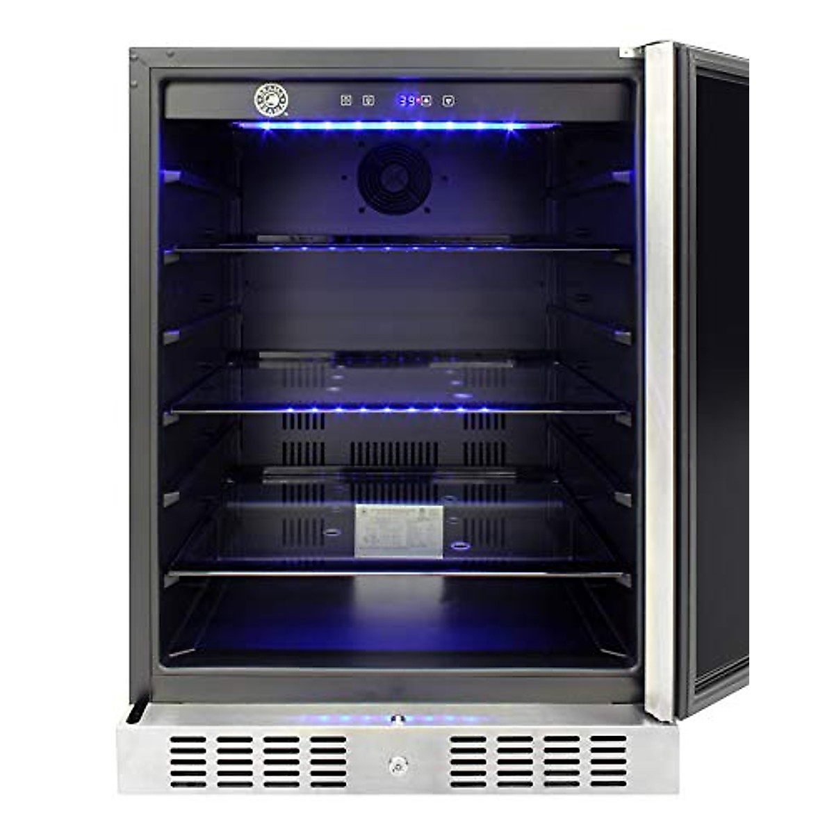 Brama Outdoor Refrigerator Built-In or Freestanding with Automatic Defrost, LED Display and Control Panel
