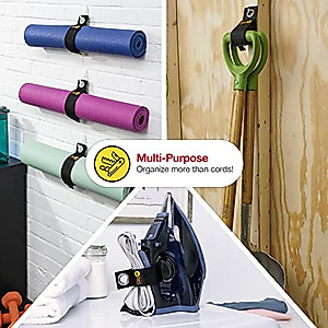 Heavy-Duty Wrap-It Storage Straps (Assorted 6 Pack) - Extension Cord Storage, Organizer, Cord Wrap Keeper, Cable Straps for Tools, Hoses, Rope, RV, Workshop and Garage Wall Storage and Organization
