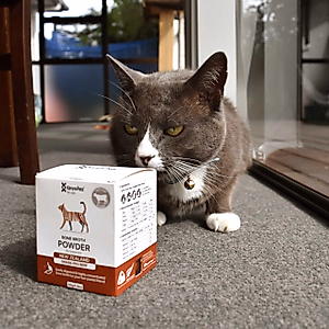 Kōrure Pets Beef Bone Broth Powder for Cats- All-Natural Supplement for Bone Health and Digestion