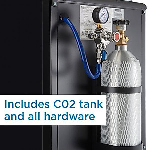 Danby DKC054A1BSLDB 5.4 Cu.Ft. Kegerator, Auto Defrost and Mechanical Thermostat, Keg Cooler with Scratch-Resistant Worktop and Reversible Door Hinge, Single Tap, Steel