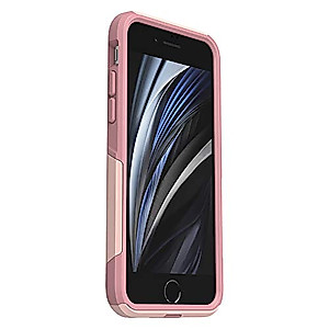 OtterBox iPhone SE 3rd & 2nd Gen, iPhone 8 & iPhone 7 (not compatible with Plus sized models) Commuter Series Case - BALLET WAY (PINK SALT/BLUSH), slim & tough, pocket-friendly, with port protection