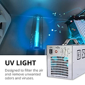 Stainless Steel Commercial Ozone Generator UV Air Purifier 12000 mg/hr Industrial