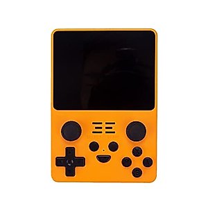 Petforu Powkiddy RGB20S Handheld Retro Game Console with Built-in Games (128G 20000 Games Yellow)
