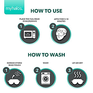 Microwave Activated Warm Eye Compress for Dry Eyes, Blepharitis & Stye Eye Treatment - Heated Eye Masks for Dry Eyes - Dry Eye Therapy Mask & Eye Compress Moist Heat Delivers Warm Compress for Eyes