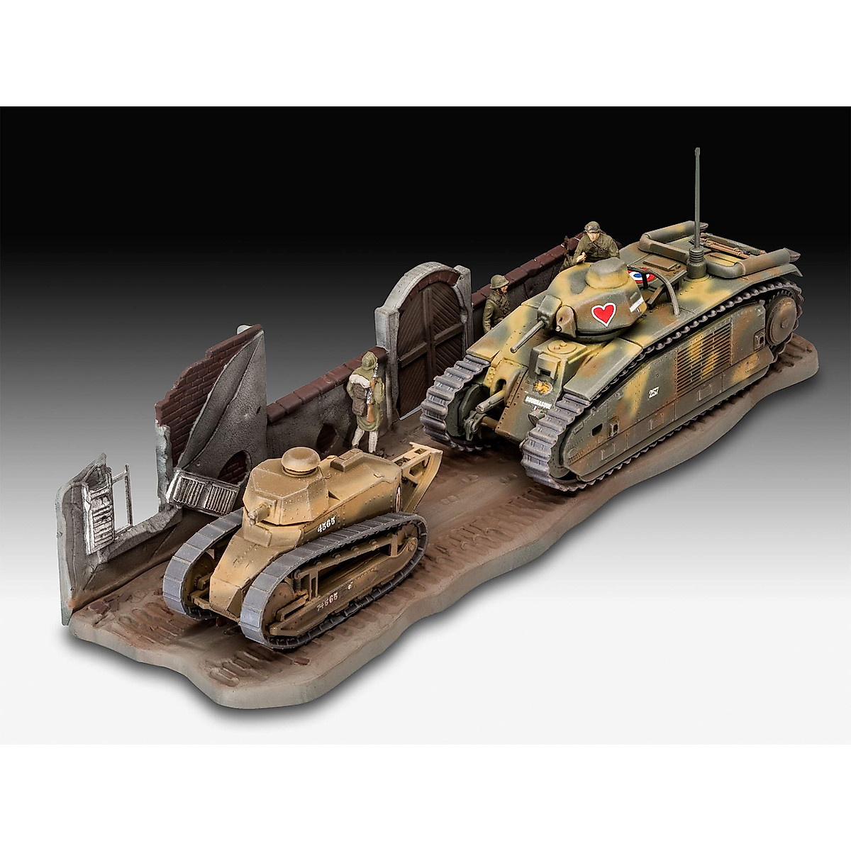 Revell Kit 1:76 - Char B.1 Bis & Renault Ft.17