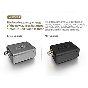 KZ ASX in-Ear Monitors, 10 Balanced Armatures Units per Side Customized HiFi IEM Wired Earphones/Earbuds/Headphones with Detachable Cable 2Pin for Musician Audiophile (White, with MIC)