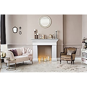 Creative Co-Op Monolith Fireplace Mantel, White