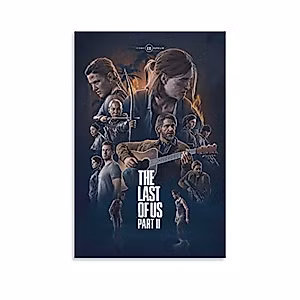 BUJIAN Last of Us Part 2 Canvas Art Poster and Wall Art Picture Print Modern Family Bedroom Decor Posters 12x18inch(30x45cm)