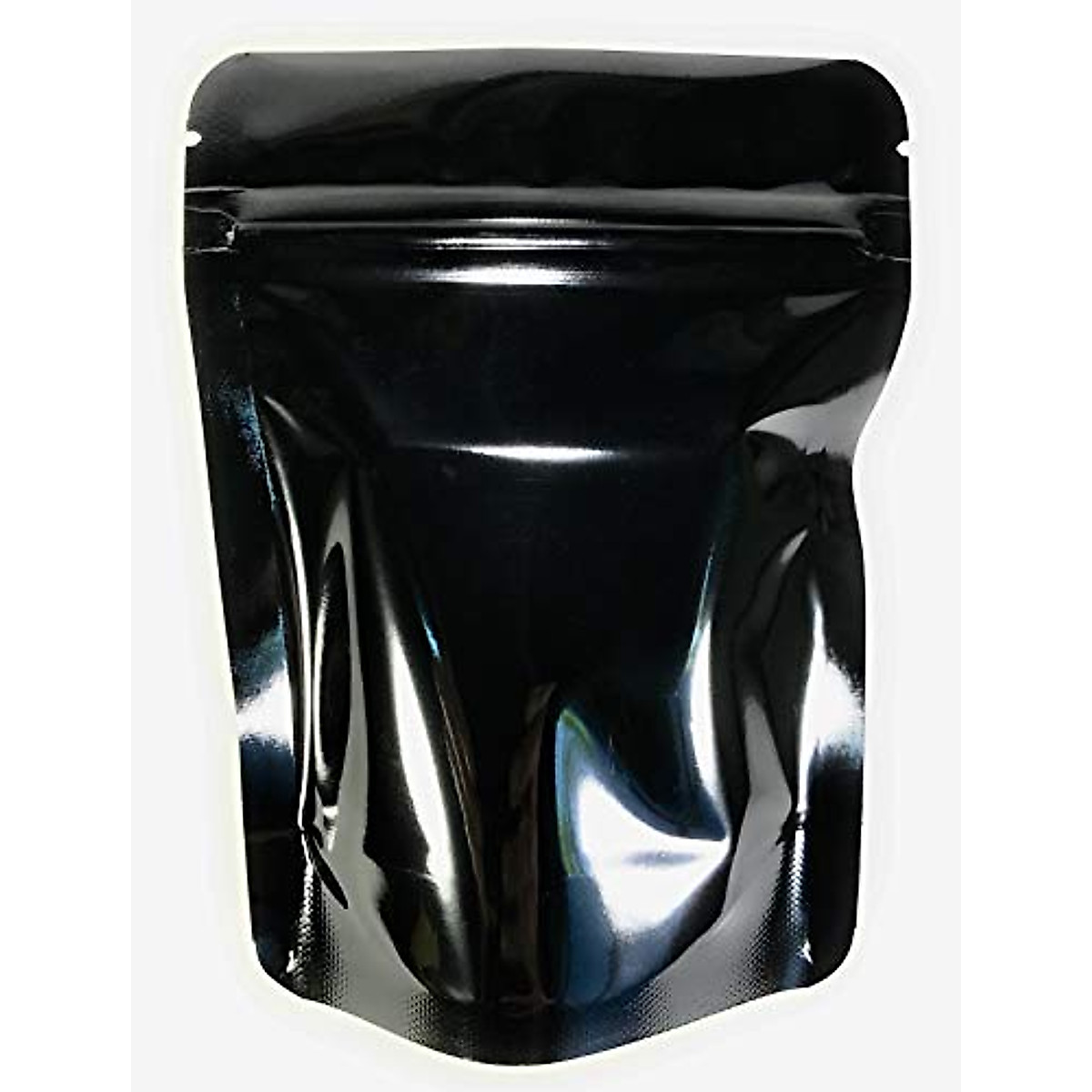 ⭐️ Smell Proof Resealable Mylar Storage Bag (100 Pack) 4 mil Thick Plus Size 4" x 5.5" x 1.5" Inch Stand Up Pouch. HEAT SEALABLE with Iron