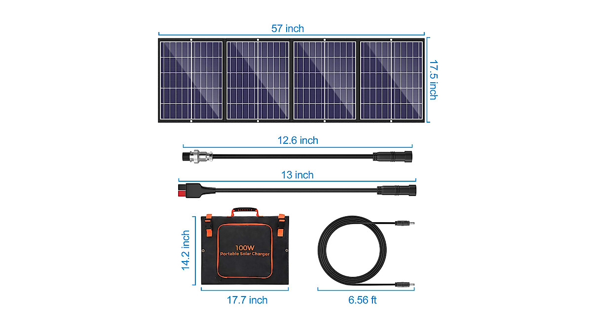110W Portable Solar Panel Kit - Fast Charging & Waterproof