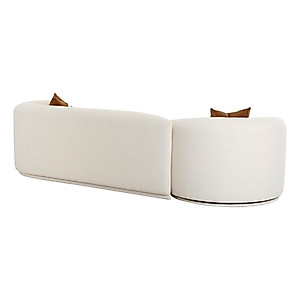 Fickle Cream Boucle 2-Piece Modular RAF Sofa