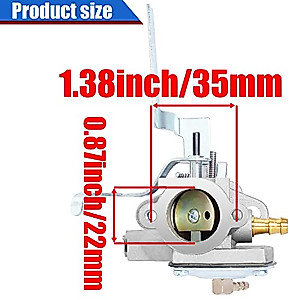 YOFMOO Carburetor Kit Compatible for Tecumseh 640263 640290 631720A 631720B AV520 TV085XA 3HP 2-Cycle Vertical Engine Carb