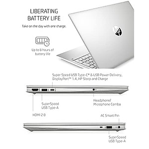 HP Pavilion 15 Laptop, 11th Gen Intel Core i7-1165G7 Processor, 16 GB RAM, 512 GB SSD Storage, Full HD IPS micro-edge Display, Windows 11 Pro, Compact Design, Long Battery Life