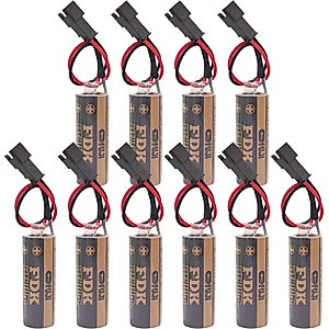 DCYNXC (10-Pieces 3V 3000mAh Lithium Battery Replacements for Fuji FDK CR8.LHC 17430, Toto CR8-LHC TH559EDV410R, TOTO THP3053 Back Up Batteries