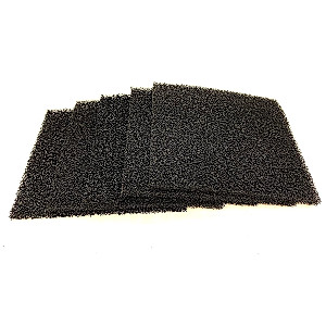 QINIZX 5 Pack Set Solder Smoke Fume Absorber Activated Carbon Filter Sponge Solder Extractor Filter Replacement Fume Filters DIY Working Fan for Soldering Station (4.73x4.73x0.2inch)