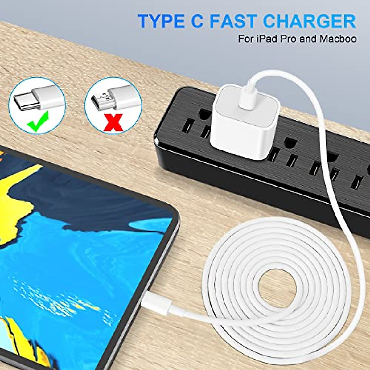 USB C Wall Charger 20W PD Adapter Compatible iPhone 14/14 Pro/14 Pro Max/14 Plus/13 12 11 Pro Max/Pro/Mini/Xs Max/XR/X