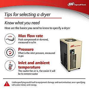 Ingersoll-Rand Compressed Air Dryer Refrigerated Type D25IN 15 Scfm 23231814