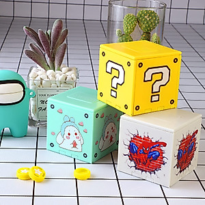 UFOPETIE Game Storage Box Cube for Switch Game Cards Spider-Man Games Cube up to 16 Games,Foldable Nintendo Switch Game Card Case Cube for Nintendo Switch Game Storage Box