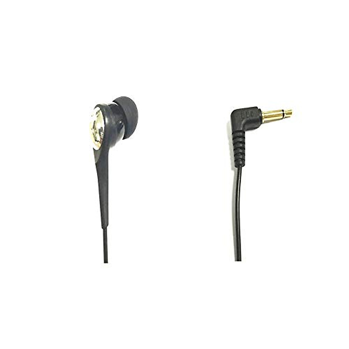 LINHUIPAD K2 Single-Side Earphone Economical Mono Earbuds in Ear Noise Isolating Headphone,3.5mm Plug Reinforced Cord Compatible Android Smartphones MP3 Players