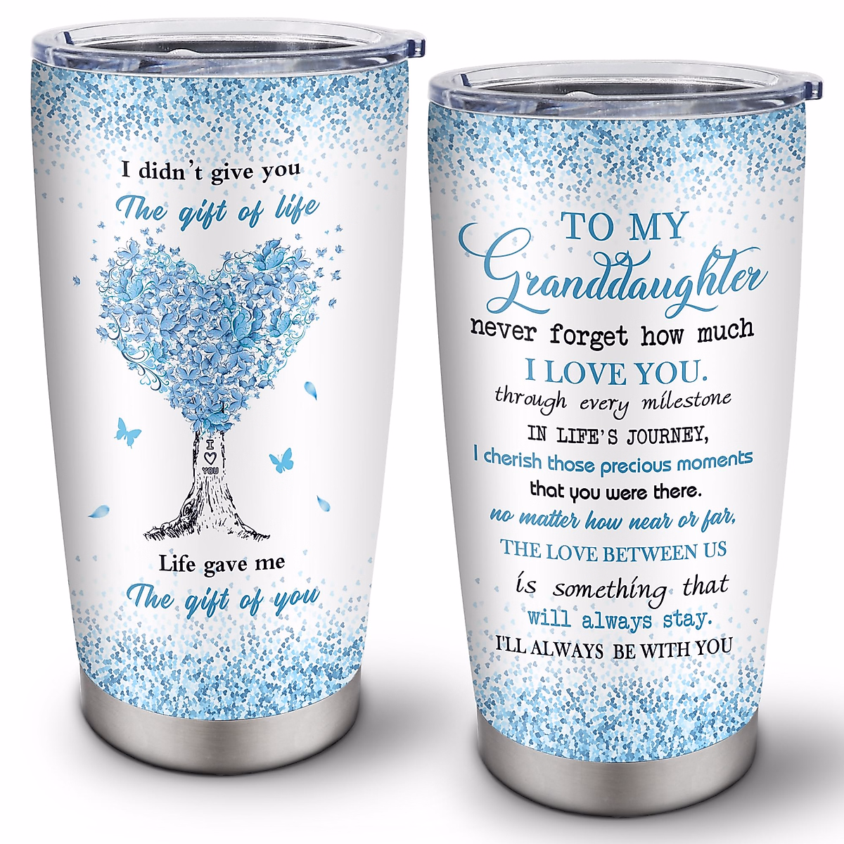 Vutieso Granddaughter Gifts: Grandma's 20oz Tumbler - Christmas & Birthday Gift Ideas