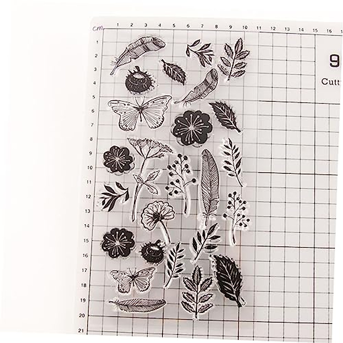 SEWACC Transparent Stamps Scrapbooking Stamps Clear Stamps Silicone Stamps Seal Account Lip Gloss